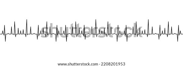 Heart Beat Diagram Illustration Vector Illustration Stock Vector ...