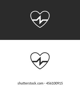 Heart Beat Line Icon Stock Vector (Royalty Free) 456100915 | Shutterstock