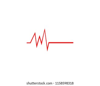 Heart Beat Line Vector Stock Vector (Royalty Free) 1158598318 ...
