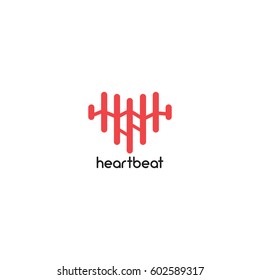 Heart Beat Logo Stock Vector (Royalty Free) 602589317 | Shutterstock