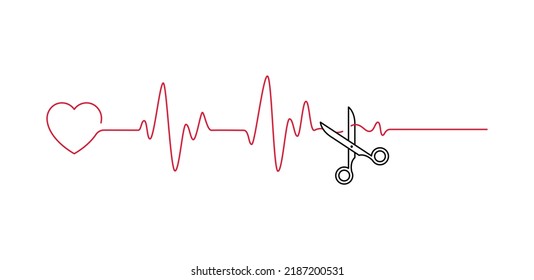 Heart Beat Pulse Line Cut Off Stock Vector (Royalty Free) 2187200531 ... Heart Beat Pulse Line Cut Off Stock Vector (Royalty Free) 2187200531 ...