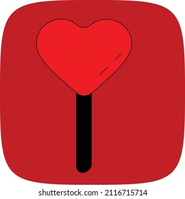 Heart Bed Isolated Vector Illustration Which Stock Vector (Royalty Free ...