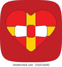 Heart Bed Isolated Vector Illustration Which Stock Vector (Royalty Free ...