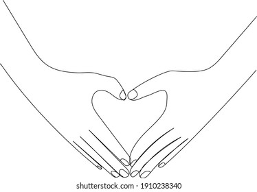 60 Heart Between Two Fingers Stock Vectors, Images & Vector Art ...