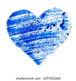 Heart Blue Color Shape Design Love Stock Vector (Royalty Free ...