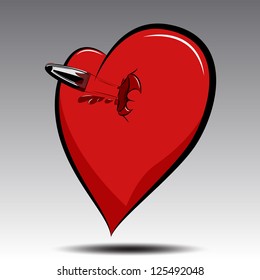 39 Bullet through the heart Images, Stock Photos & Vectors | Shutterstock