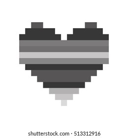 Green Pixel Heart Vector Postcard Happy Stock Vector (Royalty Free ...