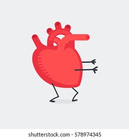 Heart Character Vector Illustration Stock Vector (Royalty Free ...