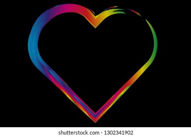 Heart Dark Stock Vector (Royalty Free) 1302341902 | Shutterstock