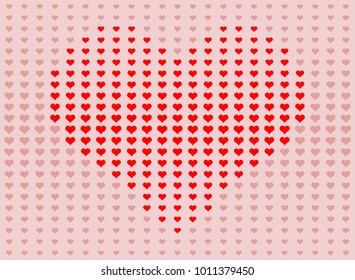 Heart Fade Heart Fade Heart Dot Stock Vector (Royalty Free) 1011379450 ...