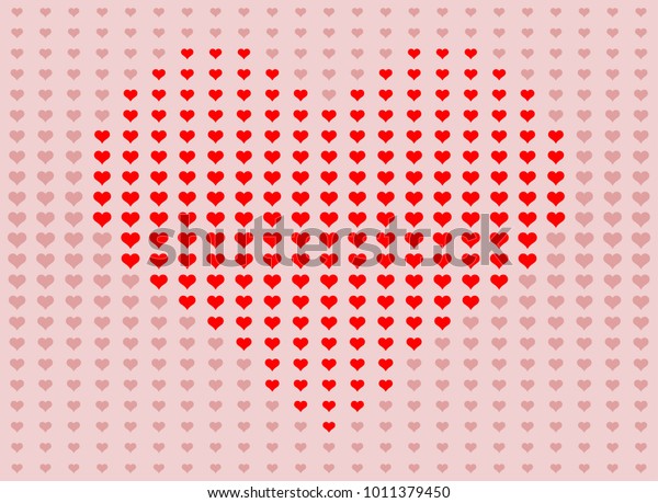 Heart Fade Heart Fade Heart Dot Stock Vector (Royalty Free) 1011379450 ...