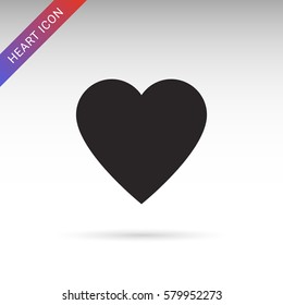 Heart Flat Vector Icon Icon Love Stock Vector (Royalty Free) 579952273 ...