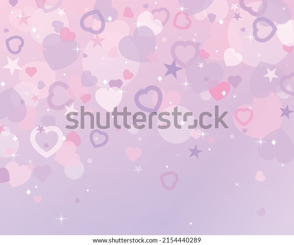 Heart Glitter Background Design On Purple Stock Vector (Royalty Free ...