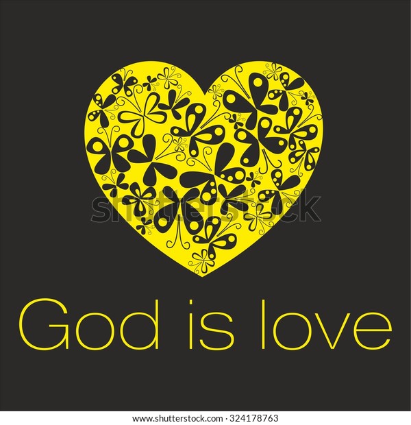Heart God Love Stock Vector (Royalty Free) 324178763 | Shutterstock