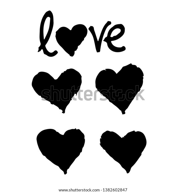 Heart Hand Draw Icon Design Stock Vector (Royalty Free) 1382602847 ...