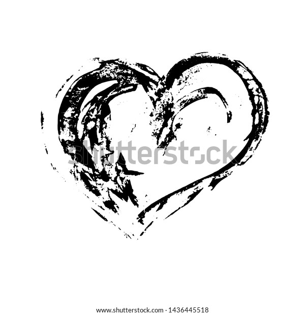 Heart Hand Drawn Vector Illustration Isolated Vector De Stock Libre