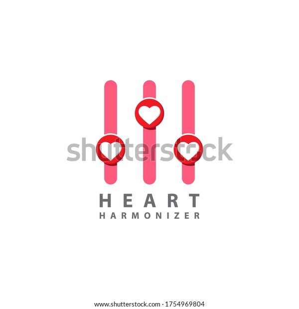Heart Harmonizer Logo Design Template Heath Stock Vector (Royalty Free ...