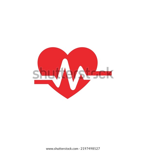 Heart Heartbeat Symbol Logo Vector Stock Vector (Royalty Free ...