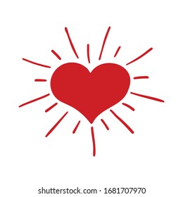 Heart Icon Graphic Design Projects Stock Vector (Royalty Free ...