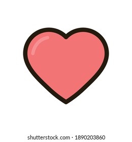 Heart Icon Read Heart Vector Symbol Stock Vector (Royalty Free ...