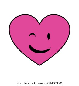 Heart Icon Smile Stock Vector (Royalty Free) 508402117