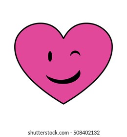 Heart Icon Smile Stock Vector (Royalty Free) 508402117