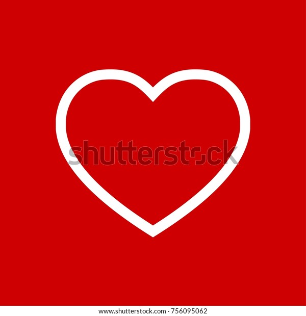 Heart Icon Vector Fat Design Editable Stock Vector (Royalty Free ...