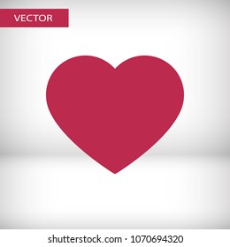 Heart Icon Vector Illustration Minimalist Style Stock Vector (Royalty ...