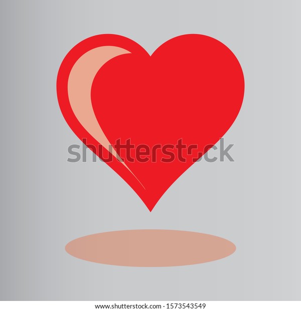 Heart Icon Vector Perfect Love Symbol Stock Vector (Royalty Free ...
