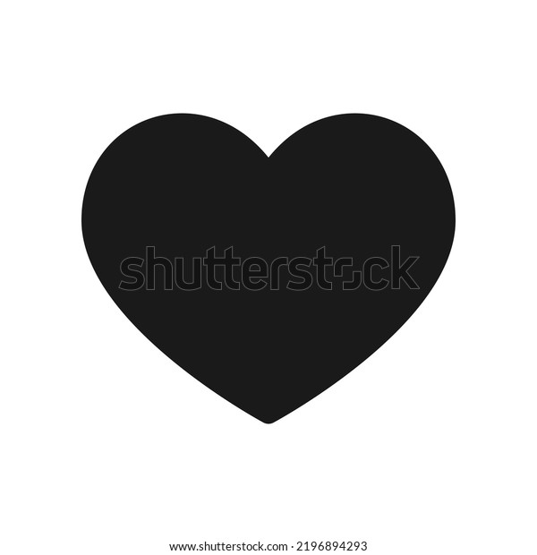 Heart Icon Vector Perfect Love Symbol Stock Vector (Royalty Free ...