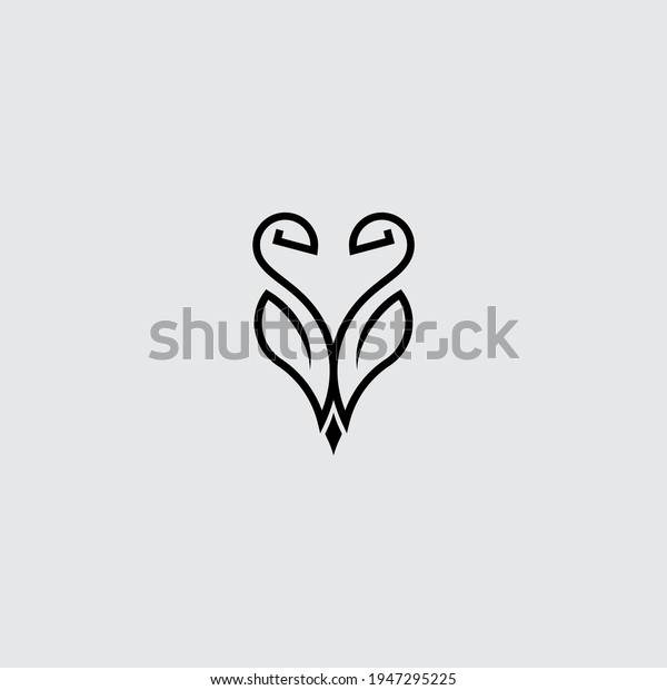 Heart Life Logo Line Simple Clean Stock Vector (Royalty Free ...
