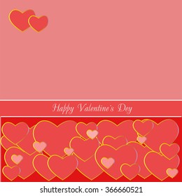 Heart Little Heart Background Postcard Stock Vector (Royalty Free ...