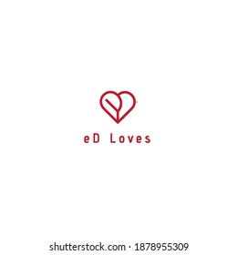 Heart Logo Combination Object Template Editoial Stock Vector (Royalty ...