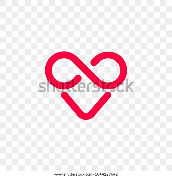 Heart Logo Vector Infinity Loop Icon Stock Vector (Royalty Free ...