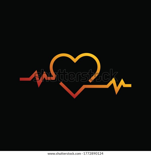 Heart Love Unique Logo Creative Art Stock Vector (Royalty Free ...