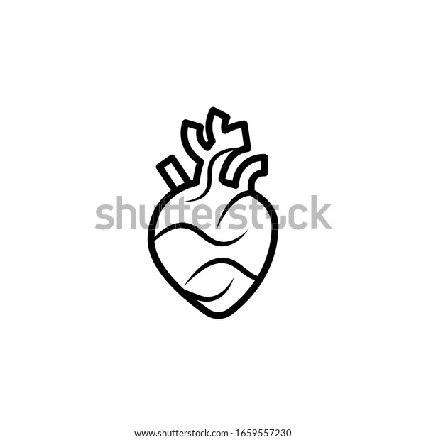 Heart Man Heart Human Heart Icon Stock Vector (Royalty Free) 1659557230 ...
