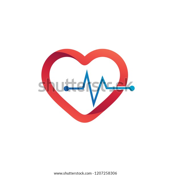 Heart Medical Logo Vector Stock Vector (Royalty Free) 1207258306 ...