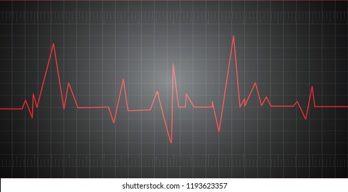 Heart Pulse Graphic Vector Illustration Eps: เวกเตอร์สต็อก (ปลอดค่า ...