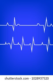 Heart Rate Graphic Vector Illustration Electrocardiogram Stock Vector ...