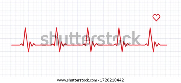 Heart Rate Graphics Vector Illustration Electrocardiogram Stock Vector ...