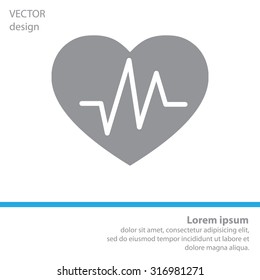 Heartbeat Vector Icon Stock Vector (Royalty Free) 461078092 | Shutterstock