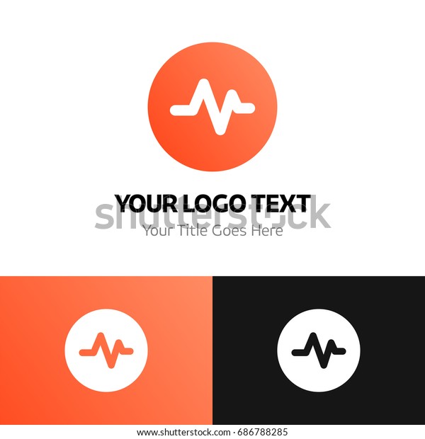 Heart Rate Logo Template Logo Branding Stock Vector (Royalty Free ...