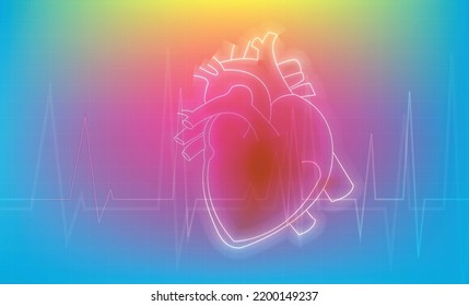Heart Rate Measurementvector Label Design Image Stock Vector (Royalty ...