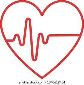 Heart Rhythm Set Electrocardiogram Ecg Ekg Stock Vector (Royalty Free ...