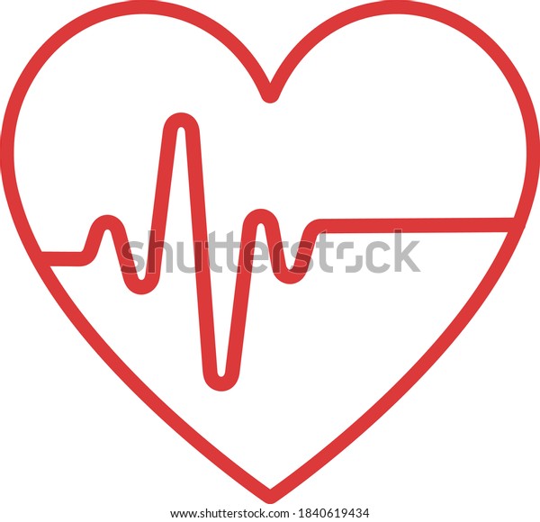 Heart Rhythm Set Electrocardiogram Ecg Ekg Stock Vector (Royalty Free ...