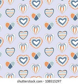 Heart Seamless Pattern Stock Vector (Royalty Free) 108515297 | Shutterstock