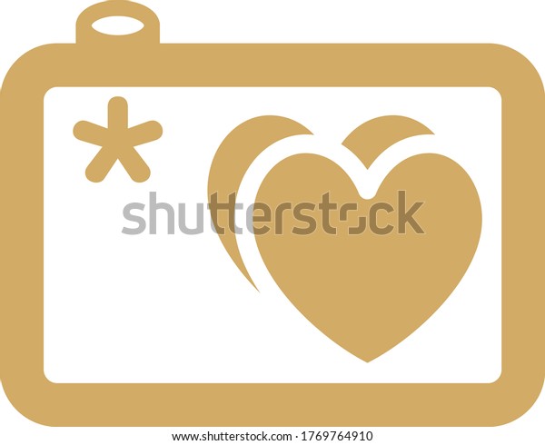 Heart Shape Camera Lenses Stock Vector (Royalty Free) 1769764910 ...