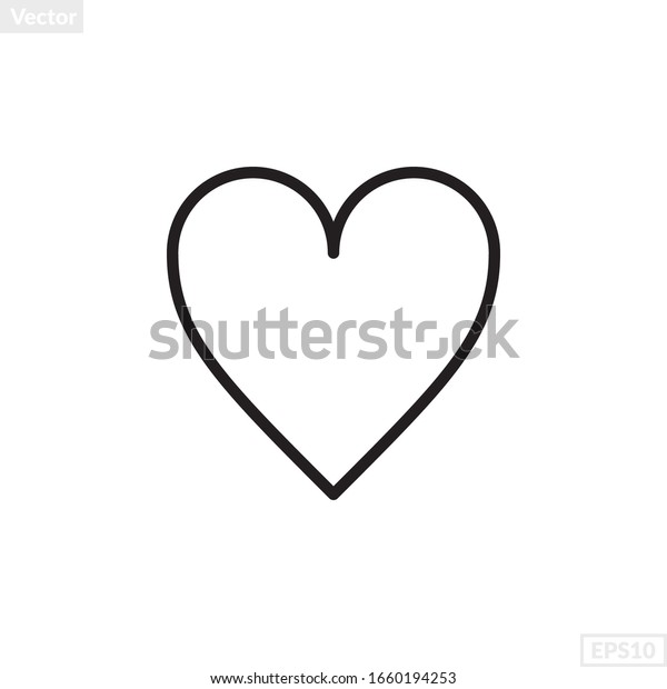 Heart Shape Illustration Vector Graphic Basic Stock Vector (Royalty ...