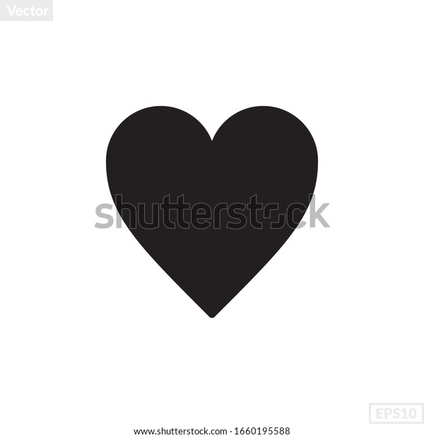 Heart Shape Illustration Vector Graphic Basic Stock Vector (Royalty ...