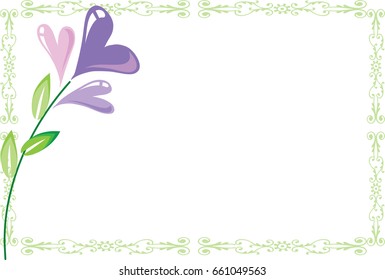 Heart Shape Plant Card Stock Vector (Royalty Free) 661049557 | Shutterstock